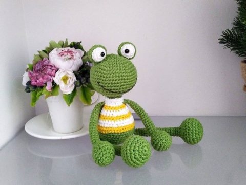 Amigurumi frog free crochet pattern | Amigurumi Space