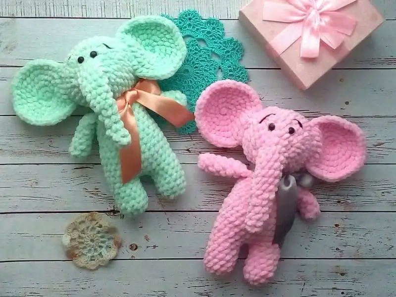 Crochet plush elephant free pattern | Amigurumi Space